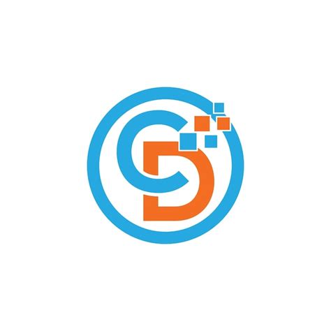 Cd Technology Logo Premium Vector