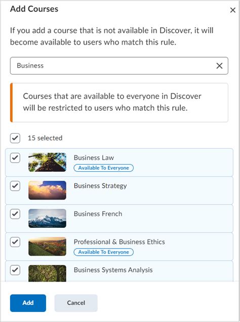 Control User Access To Courses With Enrollment Rules Brightspace