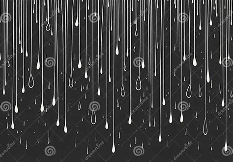 Abstract Rainfall Pattern On Black Background Stock Illustration