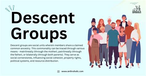 Meaning Of Descent Groups In Anthropology Anthroholic