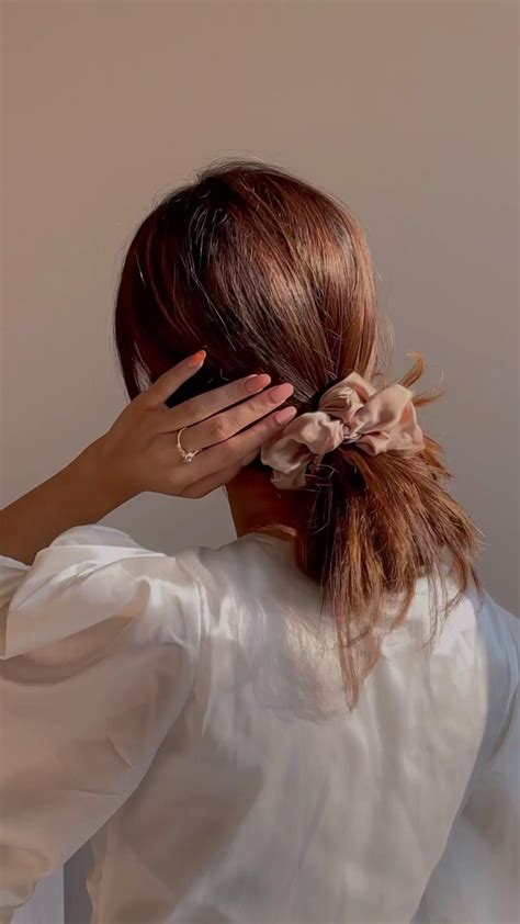Scrunchie Hairstyle Ideas ️ Artofit