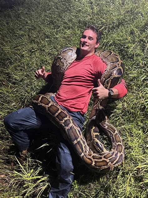 Naples Python Hunter Captures Longest Burmese Python On Record