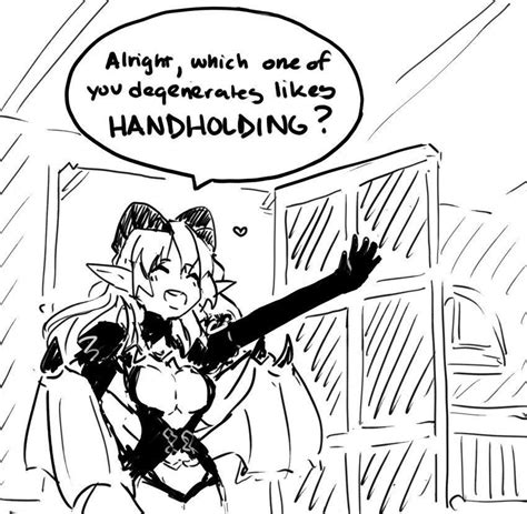 Modeus Hand Holding By Sunsetniva Hentai Foundry