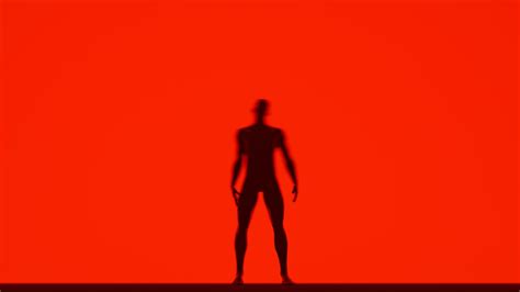 빨간색 배경 앞에 서 있는 사람의 그림자 사진 Unsplash의 무료 폴란드 이미지