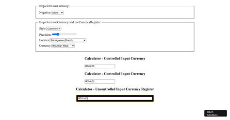 React Hook Currency Forked Codesandbox