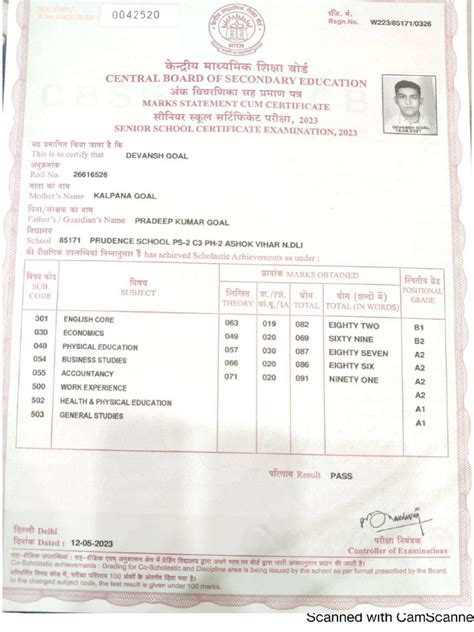 Cbse Class 12 Marksheet Compressed Pdf