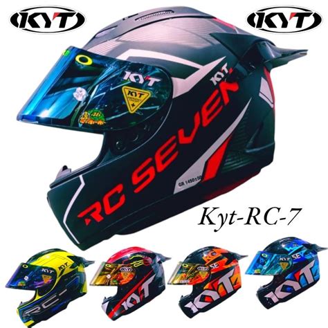 Jual Helm Rc7 Rc Seven 18 Black Red Matt Paket Ganteng 100 Original Kyt Shopee Indonesia