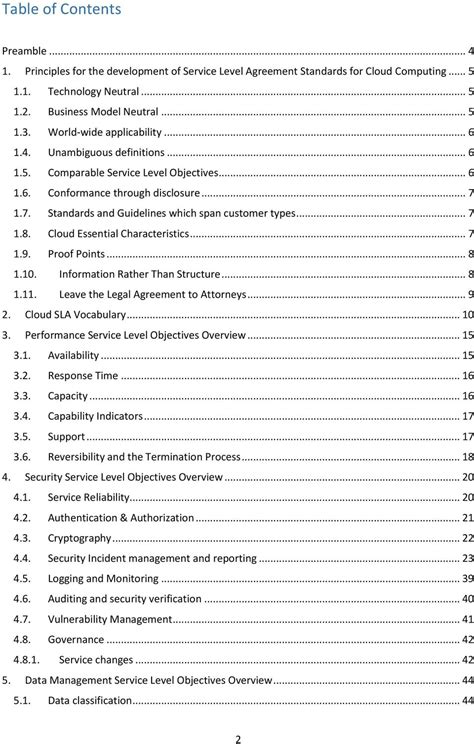 24 Exclusive Picture Of Cloud Service Level Agreement Template