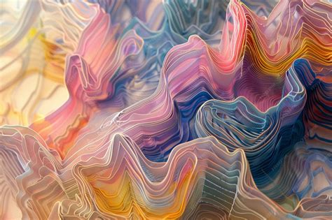 premium photo abstract algorithmic art with layers of complexity