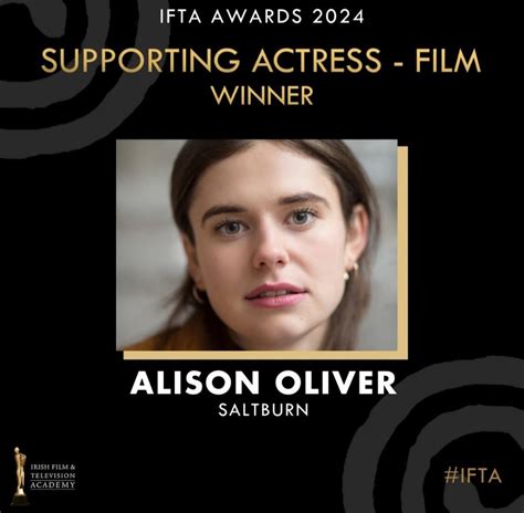Alison Oliver Wins Best Supporting Actress Ifta Awards Rsaltburn