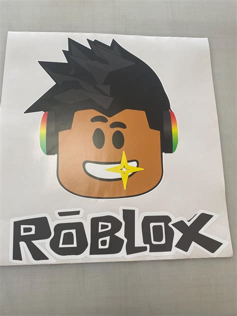 Roblox Boy Character Wall Decal Personalised I Gaming Wall Sticker I