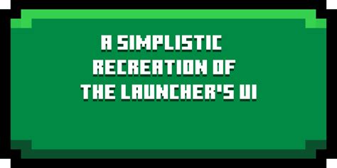 Launcher Styled GUI Minecraft Resource Pack