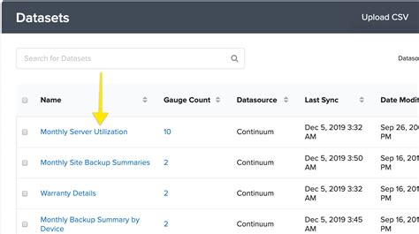 101 Dataset Syncing Brightgauge Support
