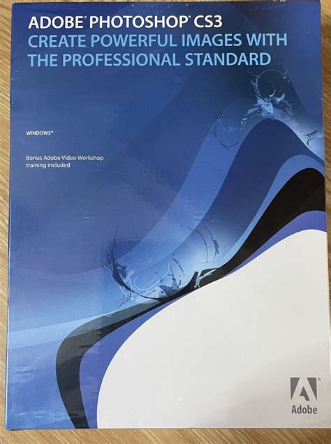 Used Brand New Adobe Photoshop Cs3 For Windows W Key And Bonus Workshop Training New Ubb Threads