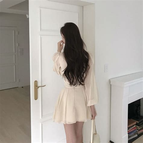 봄코디벚꽃축제 투피스 여름 쉬폰블라우스 하이넥 여리여리 하늘하늘 주름 러플 슬림 퍼프셔츠 숏 쉬폰미니스커트 하이웨스트 플레어 A라인치마 투피스세트데이트코디여친