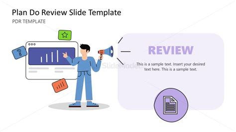 Plan Do Review Presentation Template Review Slide SlideModel