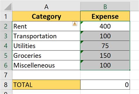 Fixing Sum Formula Not Working In Excel Sheetaki