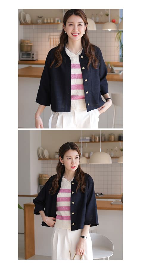 Tiramisu 8896금장단추빅포켓자켓