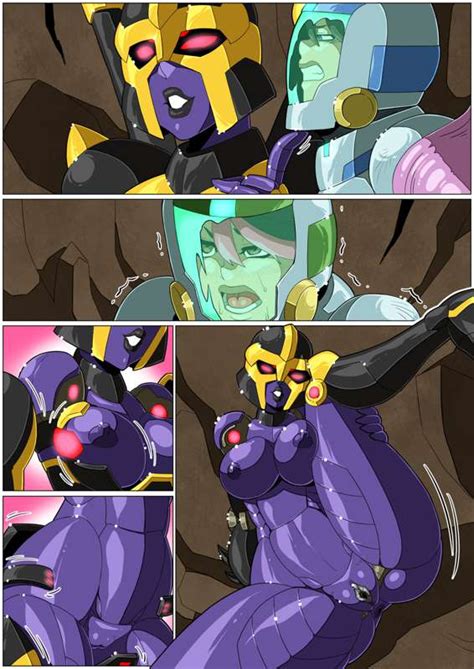 Rule 34 2girls Blackarachnia Breasts Out Mad Project Miko Nakadai