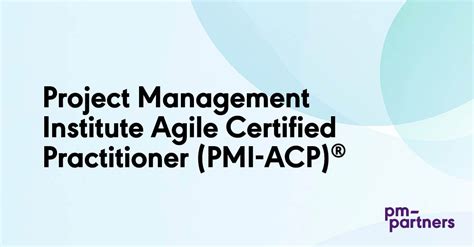Project Management Institute Agile Certified Practitioner Pmi Acp