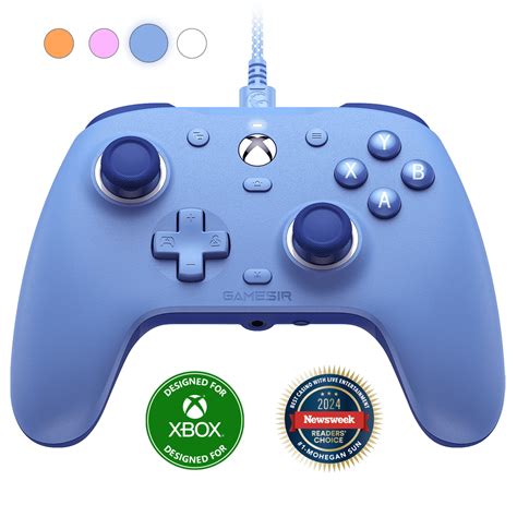Gamesir G7 Se Wired Gamepad Standard Controller For Pc And Xbox Magnetic Laser Engraved Blue