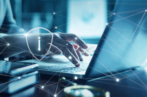 The Concept Of Protecting Data And Information Using Technologies Stock