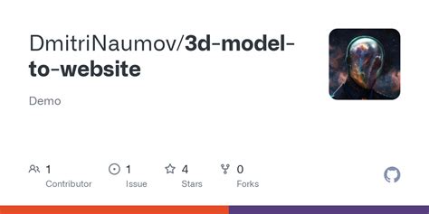 GitHub DmitriNaumov D Model To Website Demo