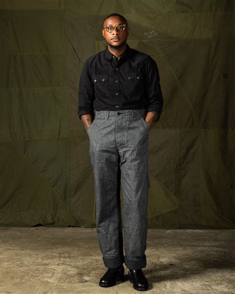 Brycelands Co Army Chinos Salt And Pepper Washed Standard And Strange