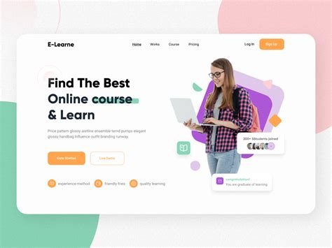 E Learning Web Header Design By Md Abdulla Al Masum On Dribbble