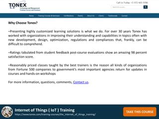 Internet Of Things IoT Training PPT