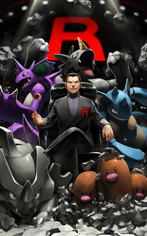 Giovanni Nidoking Rhydon Dugtrio Nidoqueen And 1 More Pokemon And 1 More Drawn By Sires R