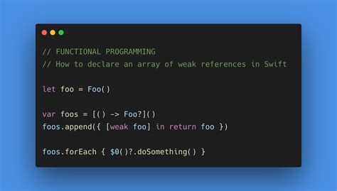How To Declare An Array Of Weak References In Swift