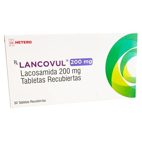 Lacosamida Lancovul 200 Mg 30 Tabletas Recubiertas Para Epilepsia