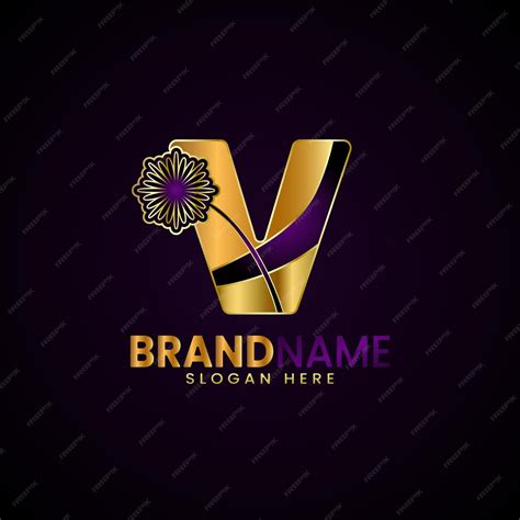 Premium Vector Luxury Initial Letter V Logo Design For Company