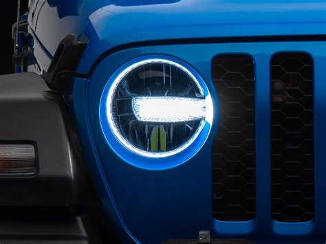 Raxiom Jeep Gladiator Axial Series 9 Inch Led Headlights Black Housing