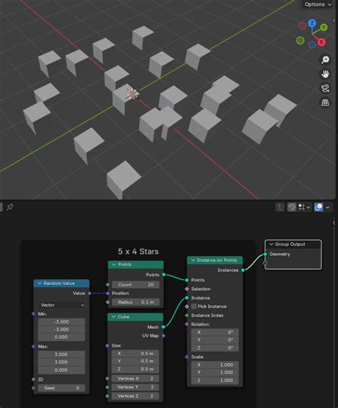 geometry nodes random instance position in repeat zone blender