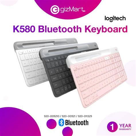 Logitech K Slim Multi Device Wireless Bluetooth Usb Keyboard With Built In Phone Cradle