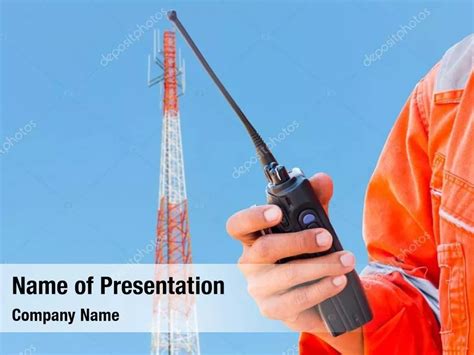 Radio Antenna Amateur Powerpoint Template Radio Antenna Amateur