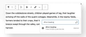 How To Link To A Specific Section Of A Page In WordPress White Canvas
