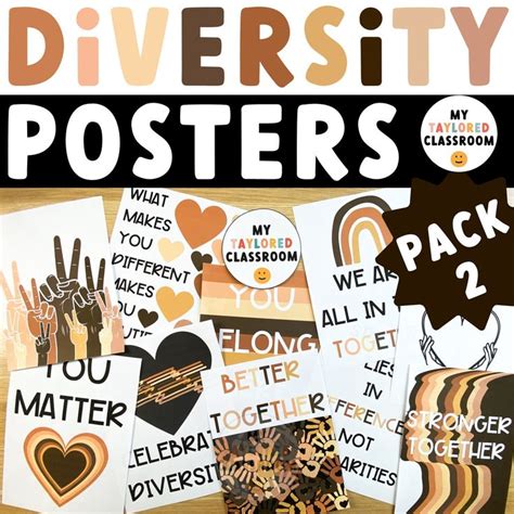 Diversity Posters Pack 2 Diversity Posters Diversity Classroom Decor