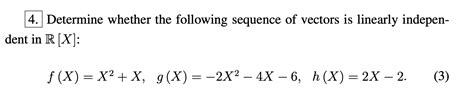 Solved 4 Determine Whether The Following Sequence Of