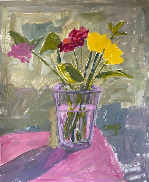 Original Flower Painting By Christine Parker Modernimpressionist