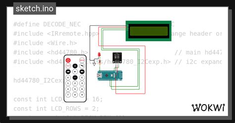 Lcd Irremote Wokwi Esp32 Stm32 Arduino Simulator