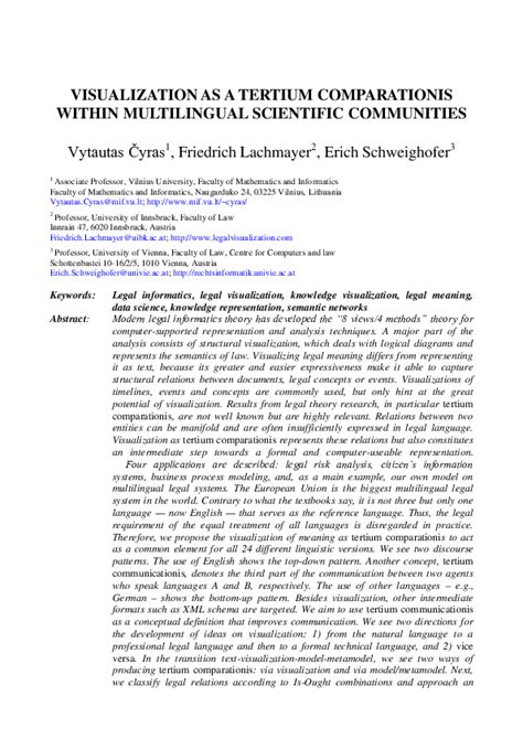 Pdf Visualization As A Tertium Comparationis Within Multilingual Scientific Communities