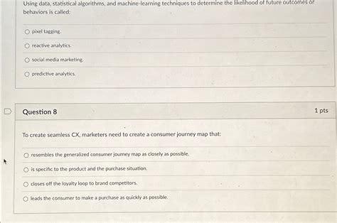 Solved Using Data Statistical Algorithms And
