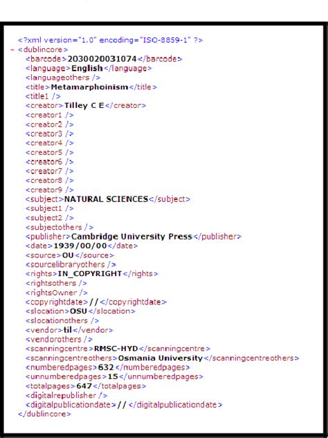 figure 1 from a tool for entering structural metadata in digital