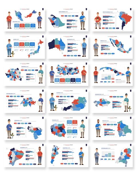 Map Infographic Powerpoint Templates Incl Map And Infographic Envato