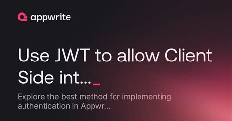 use jwt to allow client side interactions after ssr auth threads