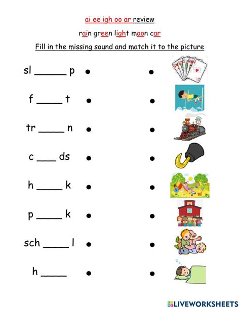 Phase 3 Phonics Review Worksheet Phonics Worksheets Phonics Cvc Words Kindergarten