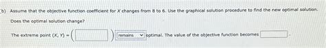 Solved B ﻿assume That The Objective Function Coefficient